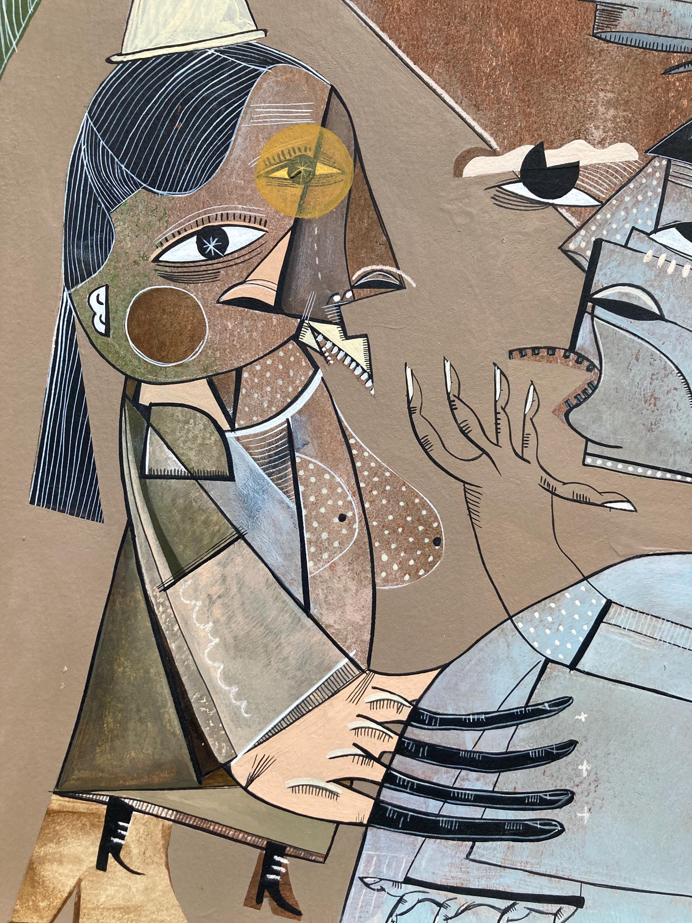I Feel Nothing Anymore • Folk Art Modern • Outsider Original Painting ...