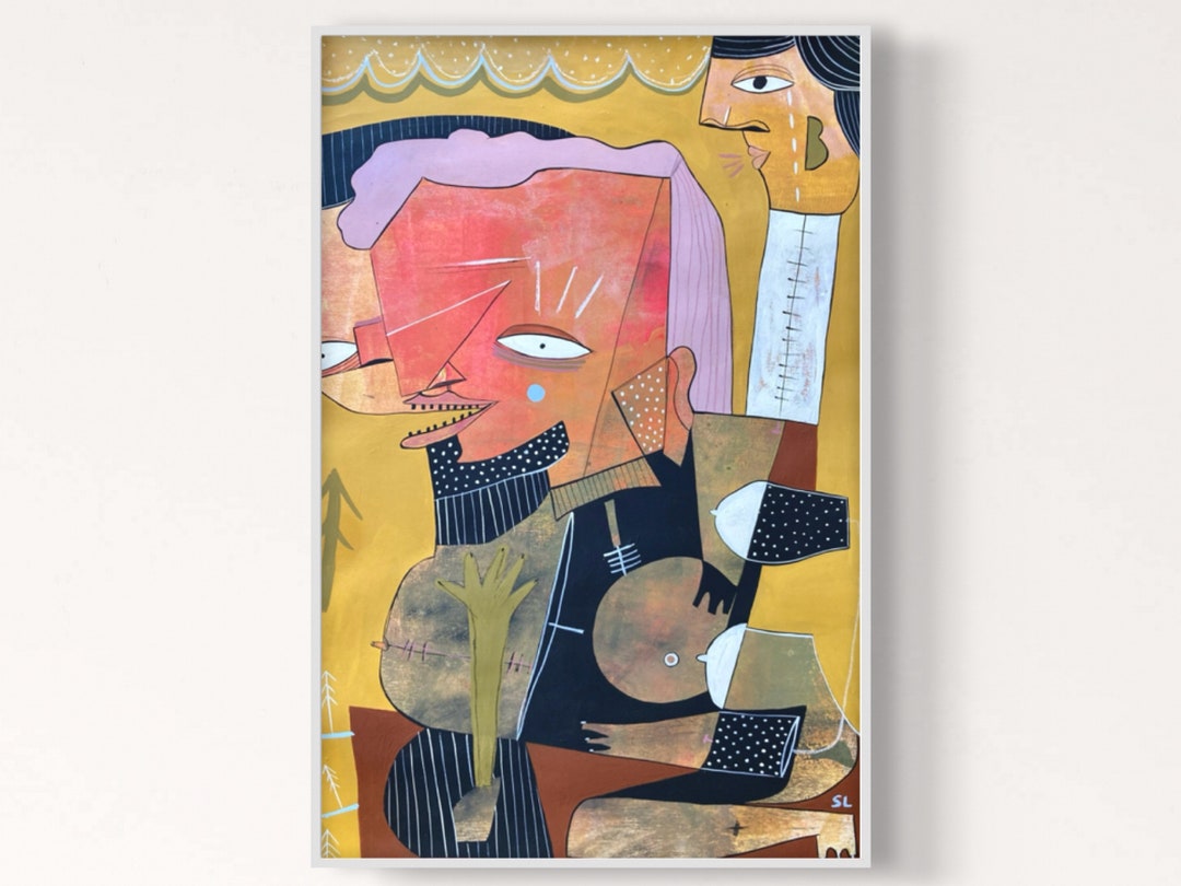 How Many Arms Hated to Let You Go • Outsider Art • Modern Artwork• - Etsy