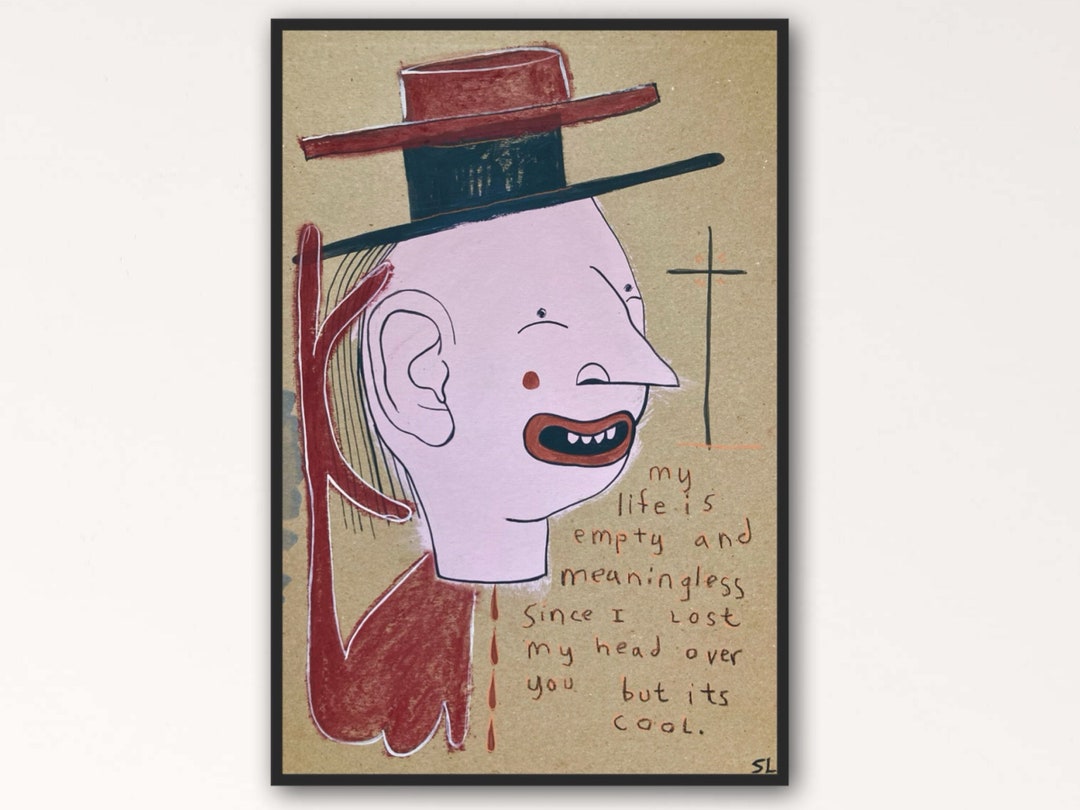 Empty and Meaningless - Mixed Media Art - Etsy