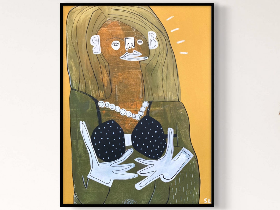 Feeling Good • Original Painting • Contemporary • Outsider Art • - Etsy