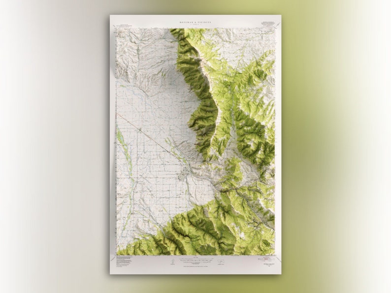 Bozeman/bridger Mountains and Vicinity (1951)- Historic Montana USGS ...