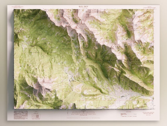 Map Of Big Sky Area
