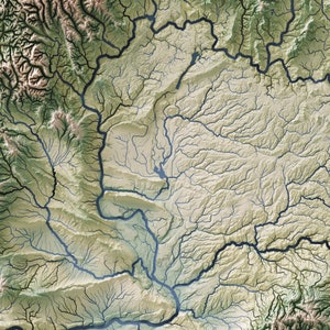 Pacific Northwest Region Hydrologic Map- Stream Order Visualization ...