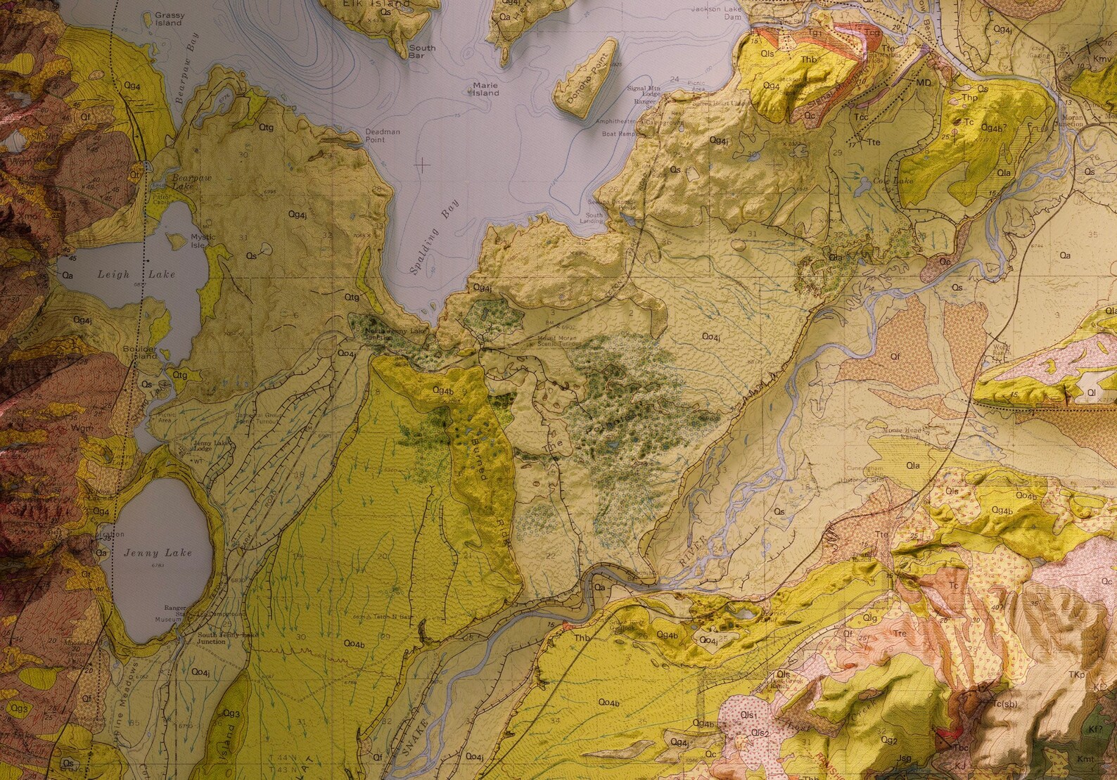 Geologic Map of Grand Teton National Park Teton County, Wyoming ...
