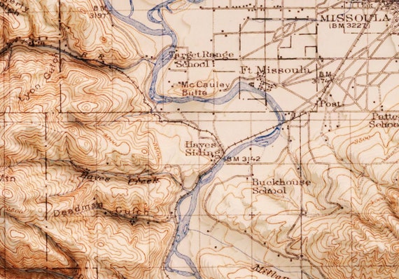 Topo Map Of Montana