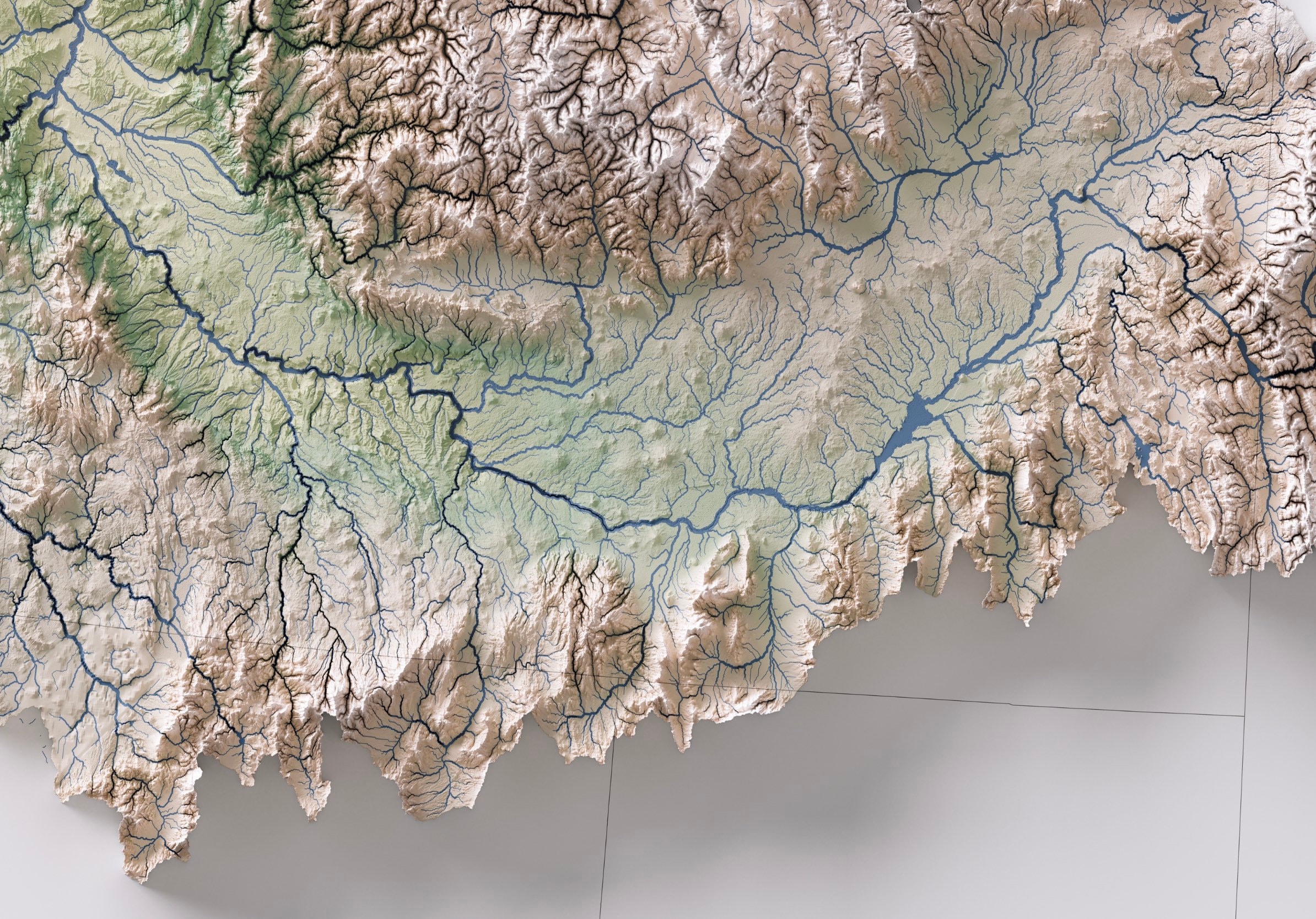 Pacific Northwest Region Hydrologic Map- Stream Order Visualization ...