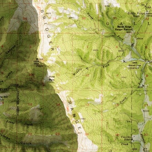 Bozeman/bridger Mountains and Vicinity (1951)- Historic Montana USGS ...
