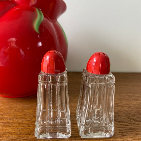 Red Top Salt Pepper - Etsy