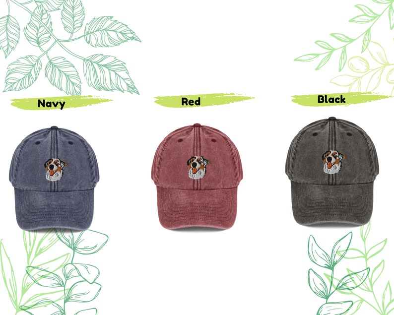 Custom Animated Embroidered Vintage Hat Animate Your Pet/friend/family ...