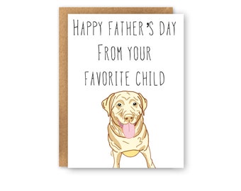 Fathers Day Card Labrador Retriever - Etsy