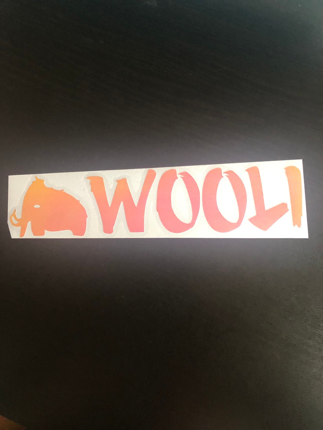 Wooli Full Logo Sticker - Etsy
