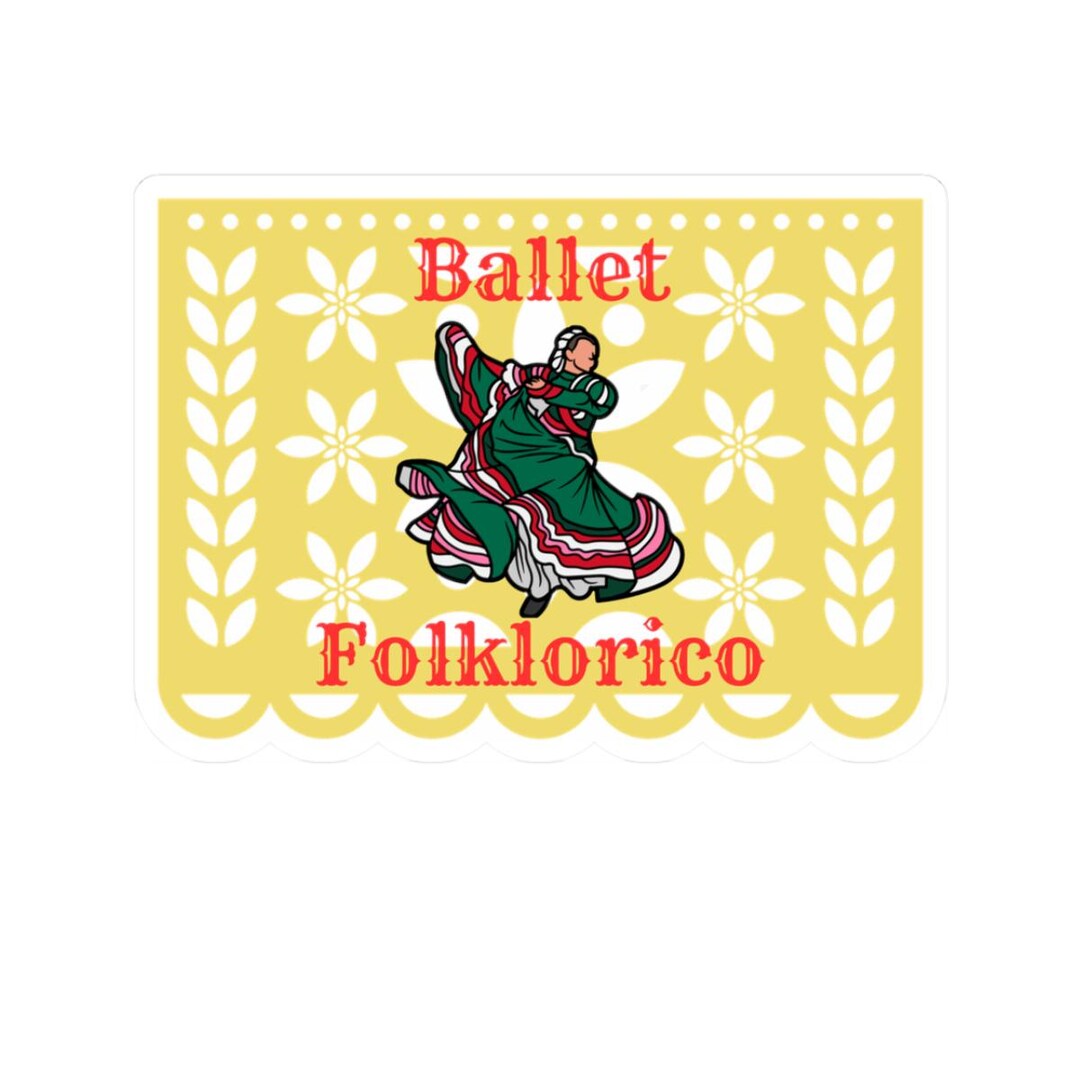 Ballet Folklorico Stickers - Dance Lover's Decor, Cute Laptop Decal ...