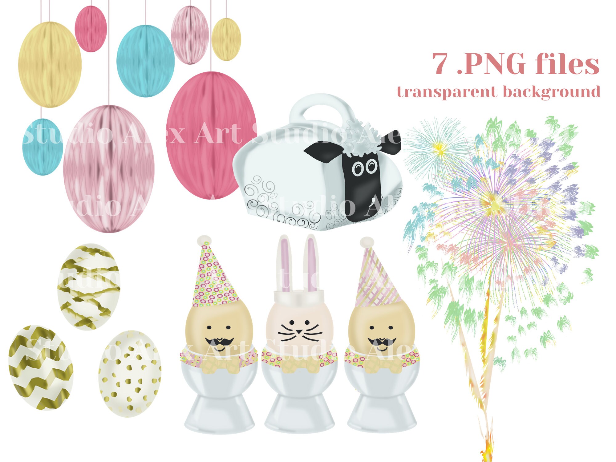 Easter Clipart, Spring Clipart, Festive Clipart, Holiday Clipart ...