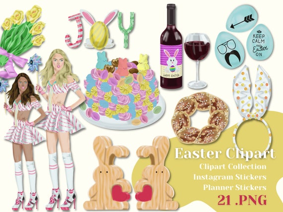 Easter Clipart Spring Clipart Festive Clipart Holiday | Etsy