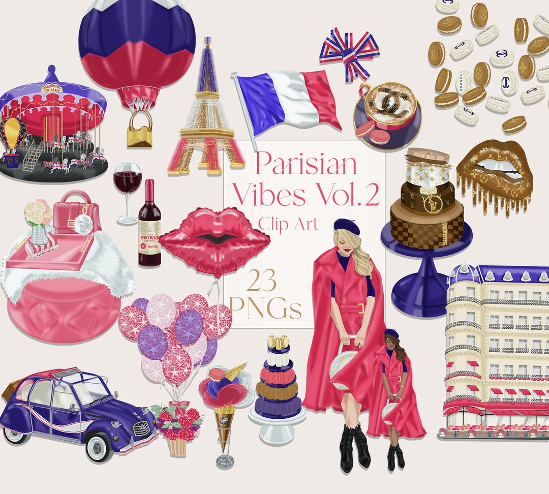 Paris Clipart, Eiffel Tower Clipart, French Clip Art, Parisian Clip Art ...