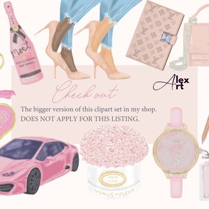 Pink Boss Babe Clipart Set | Fashion Illustration | Planner Clip Art ...