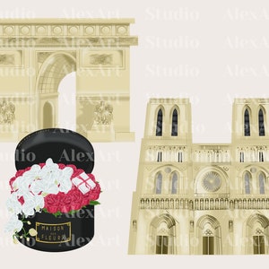 Paris Clipart, Eiffel Tower Clipart, French Clipart, Parisian Clip Art ...