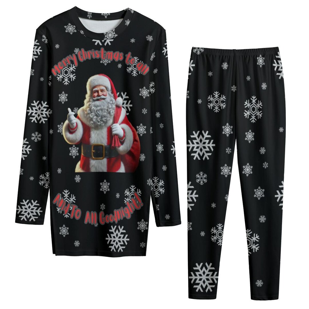 Santa Clause Christmas Pajamas - Etsy