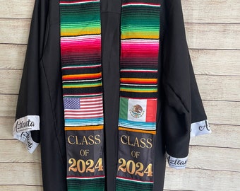 Graduation Stoles, Graduation Sash, Mexican Graduation Stoles, Hispanic ...