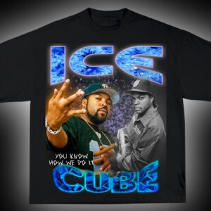 Ready to Print, Rap Tee Design, Ice Cube PNG File, Vintage Bootleg Rap ...