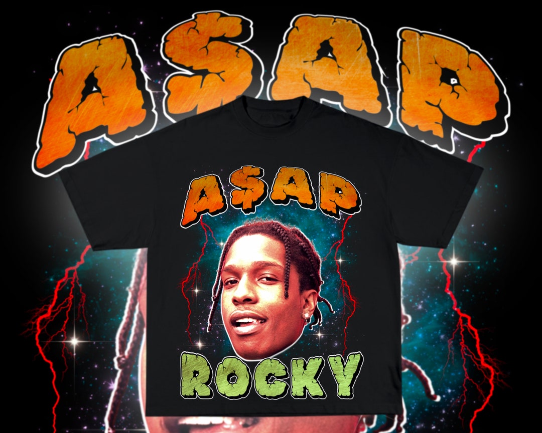 ASAP Rocky Png,rap Tee Design, Digital Download, Vintage Bootleg Style ...