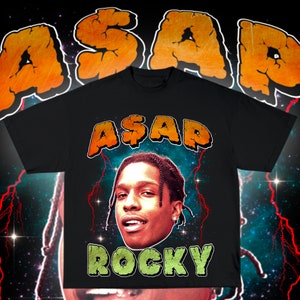 ASAP Rocky Png,rap Tee Design, Digital Download, Vintage Bootleg Style ...