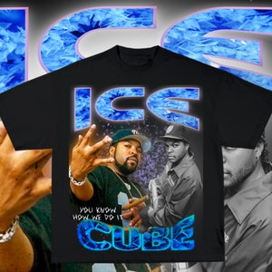 Ready to Print, Rap Tee Design, Ice Cube PNG File, Vintage Bootleg Rap ...