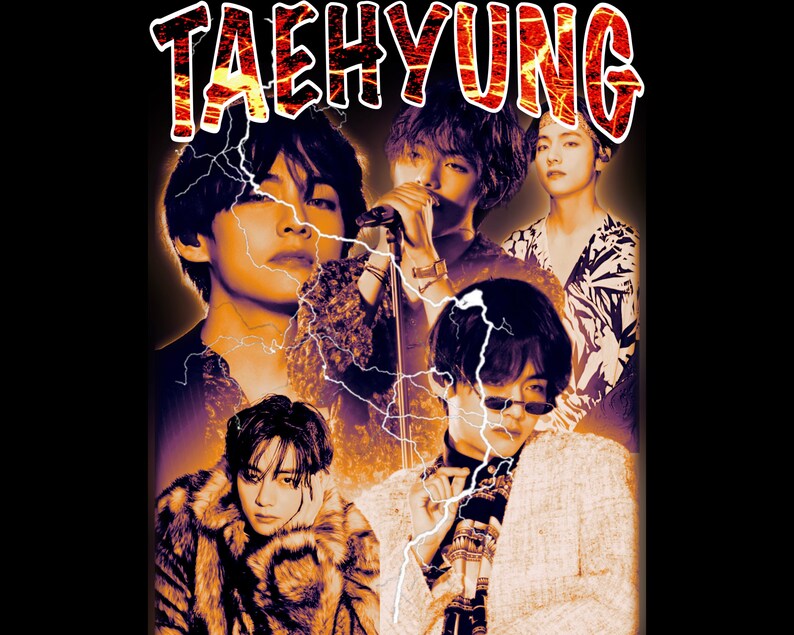 Png Taehyung, Png File, Bootleg, Rap Tee, T-shirt Design for Dtg, Dtf ...
