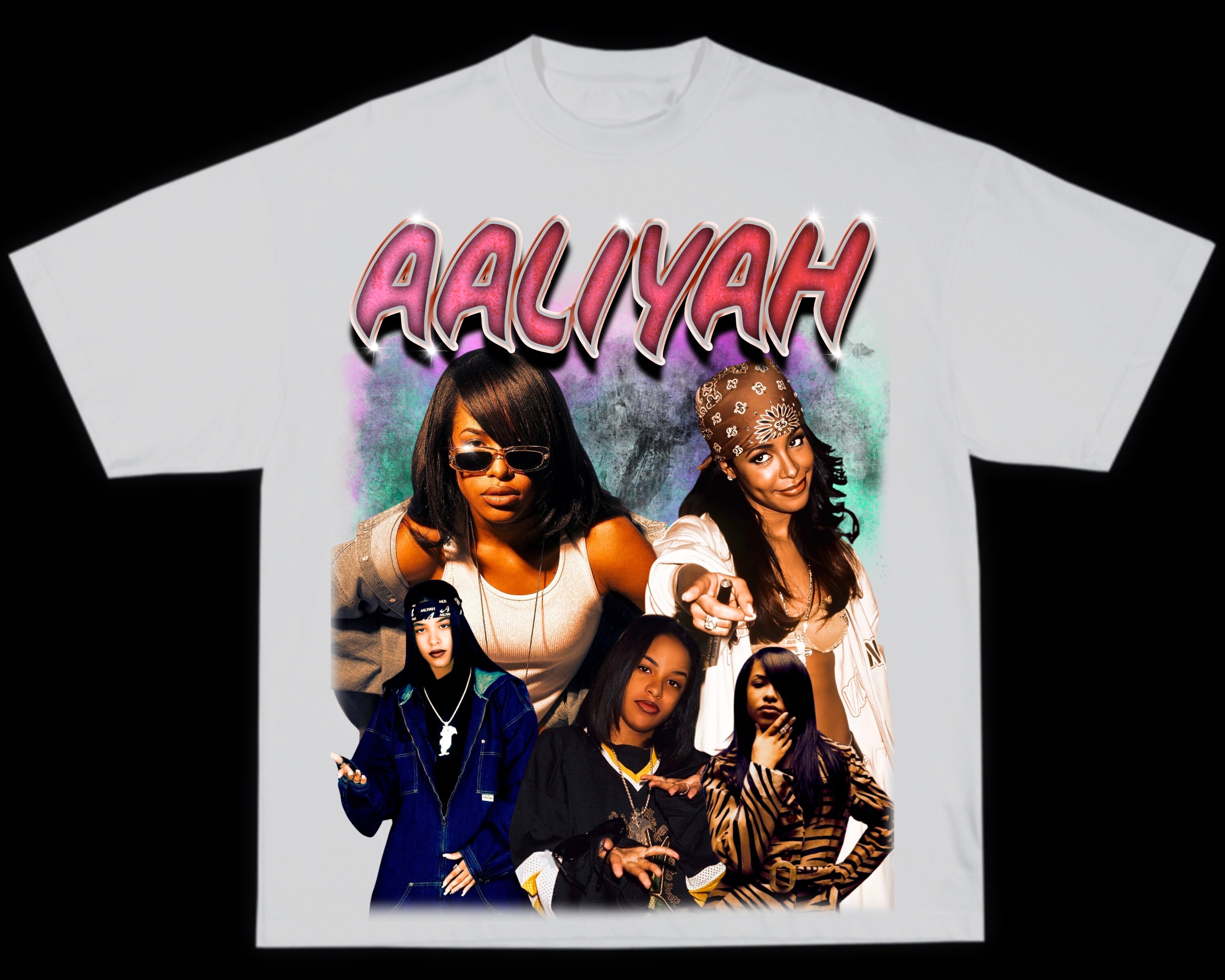 Aaliyah Png T-shirt Design Bootleg Tees Design Ready to - Etsy
