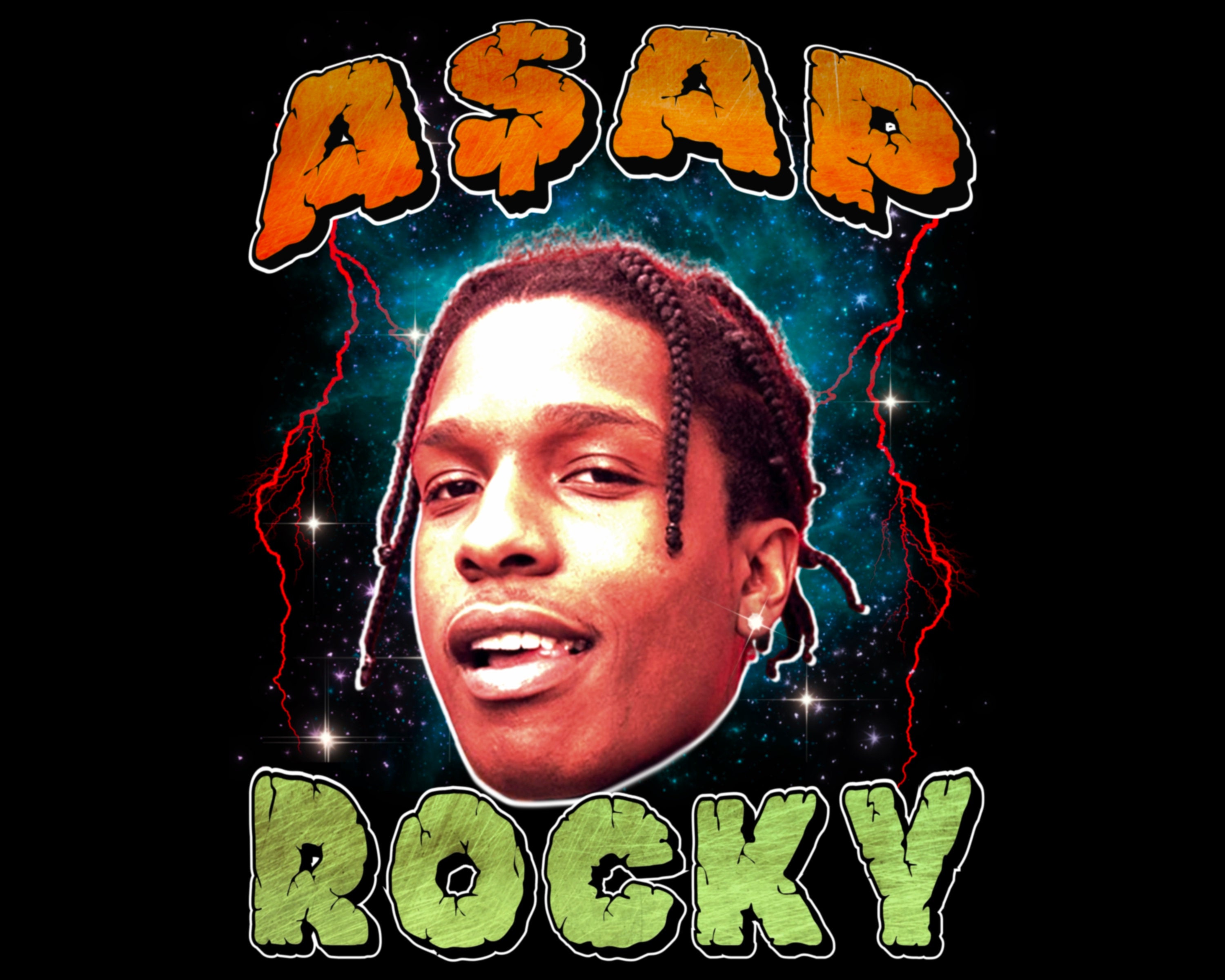 ASAP Rocky Png,rap Tee Design, Digital Download, Vintage Bootleg Style ...