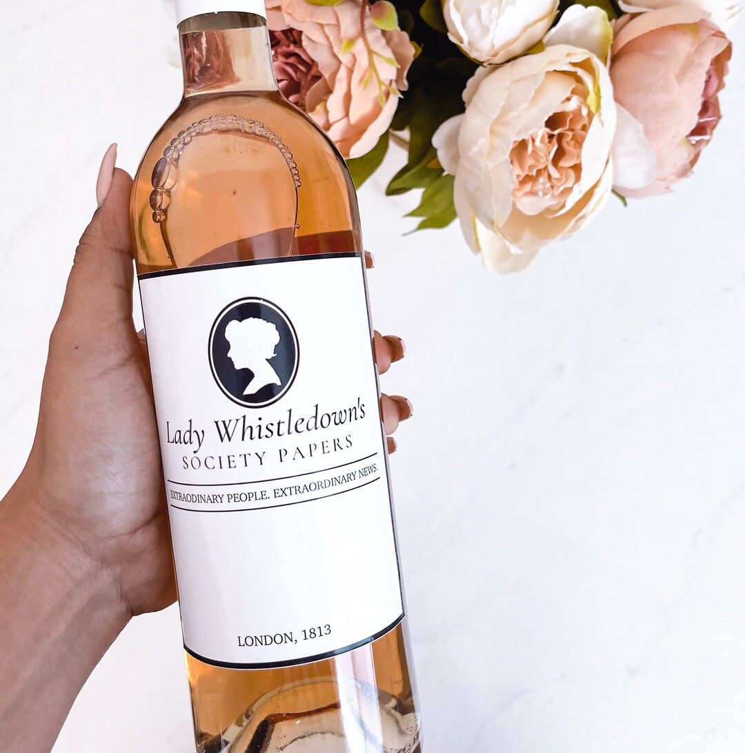 Lady Whistledown Sticker, Bridgerton Sticker, Custom Wine Label ...