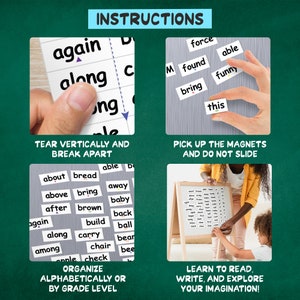 Poetry Tiles Sight Word Magnets for Fridge 632 Pc Home School ...