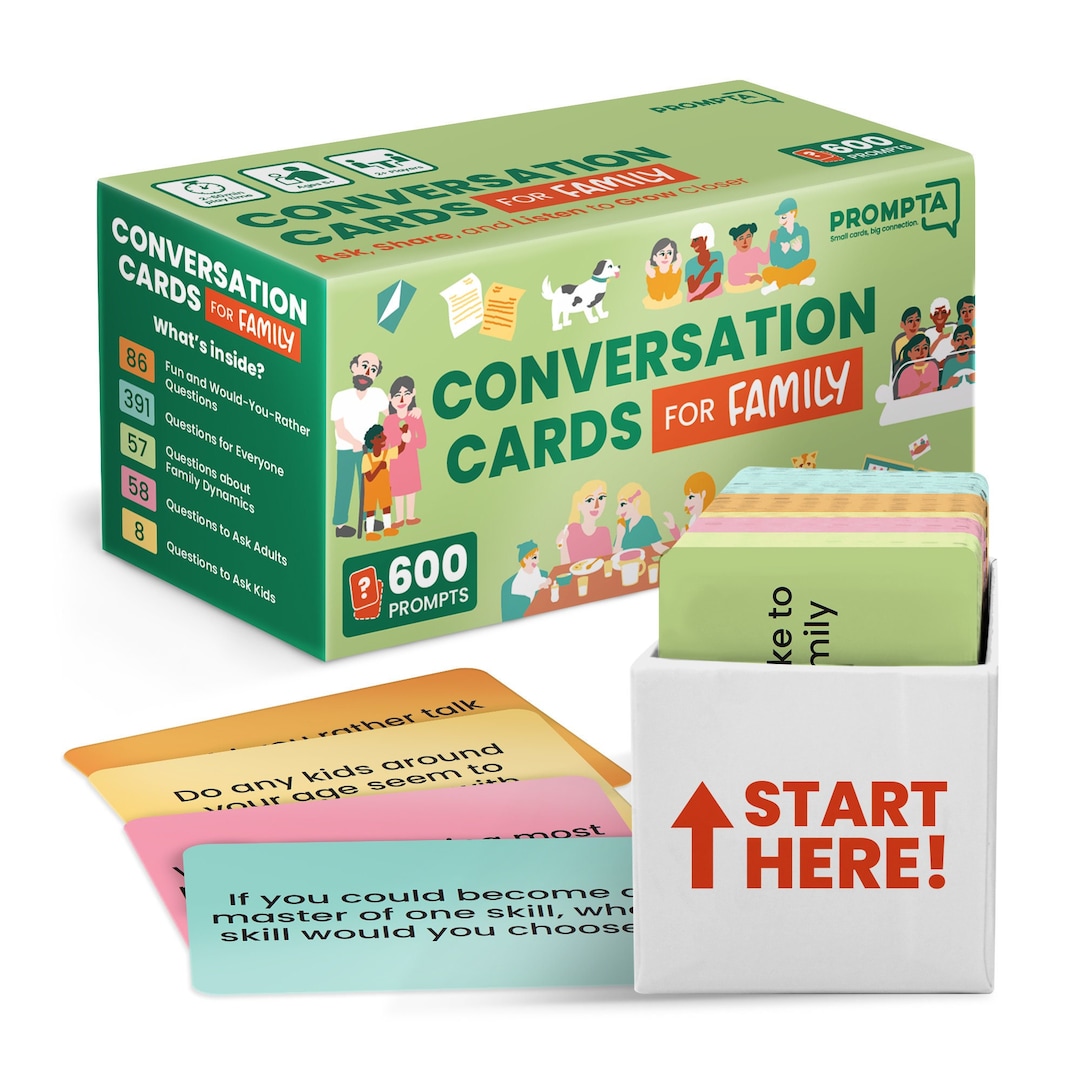 Conversation Cards for Families - Card Games for Families – Get to Know ...