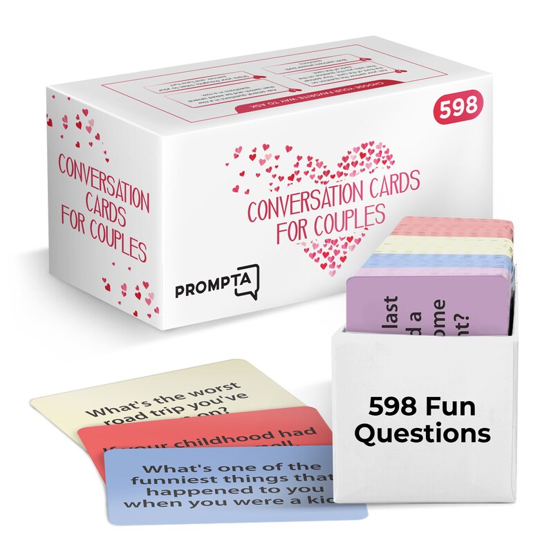 598 Conversation Cards for Couples Card Games for Couples - Etsy