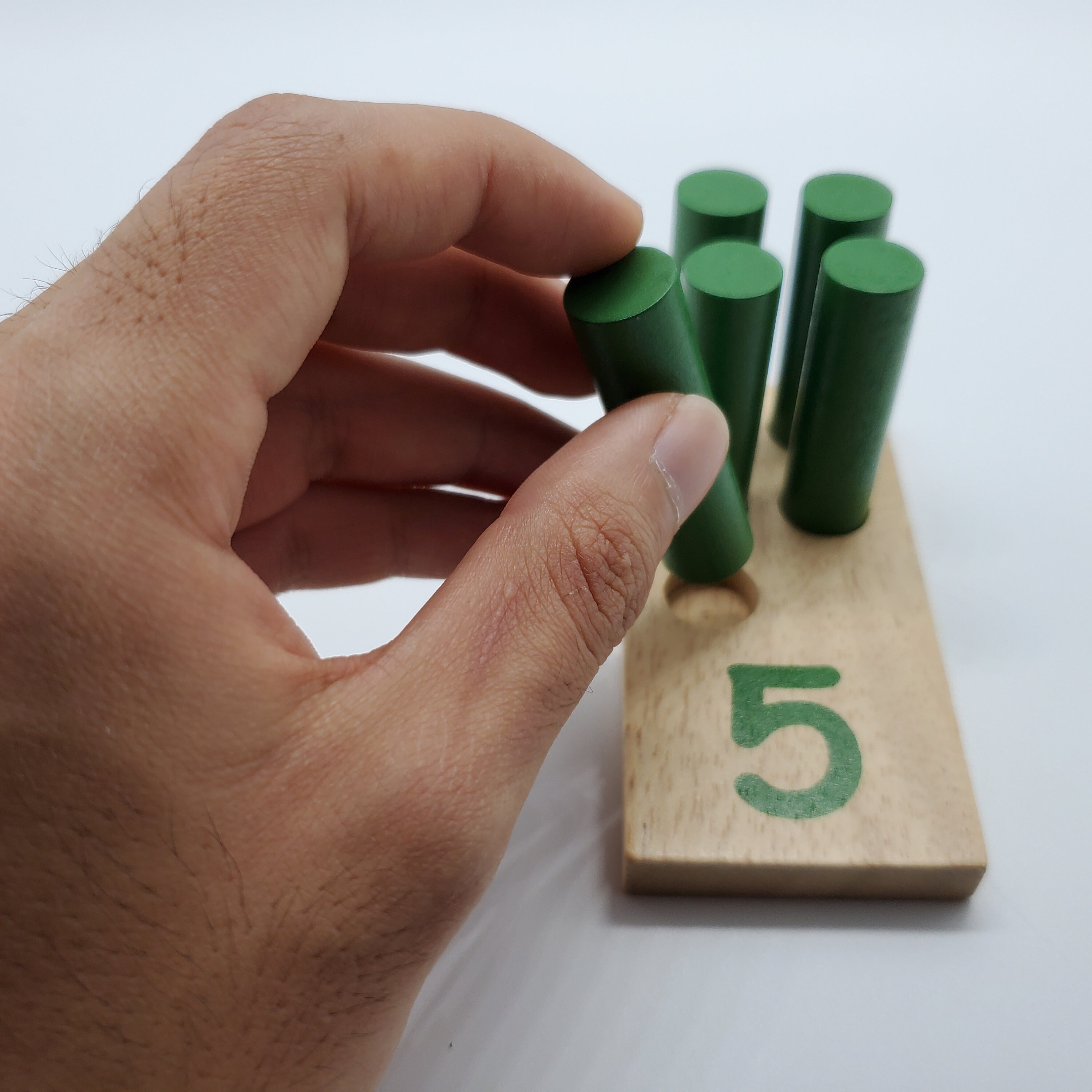 Abiliad Wooden 0-10 Number Peg Boards with 57 Pegs Teaches | Etsy