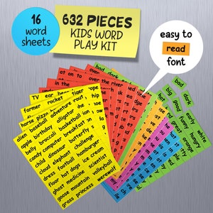 Poetry Tiles - 632 Piece Kids Word Play Kit - Explore Reading, Writing ...