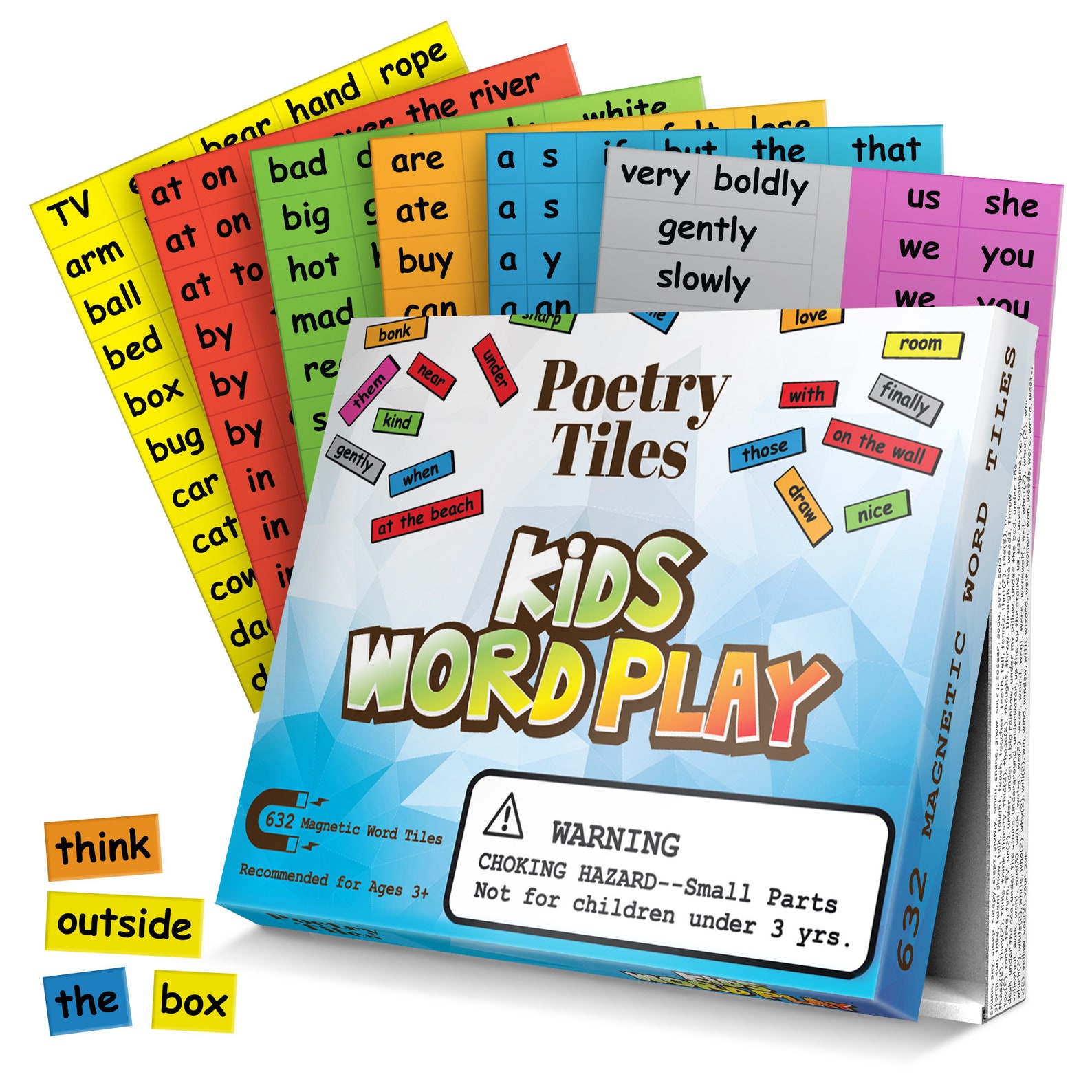 Poetry Tiles 632 Piece Kids Word Play Kit Explore Reading - Etsy