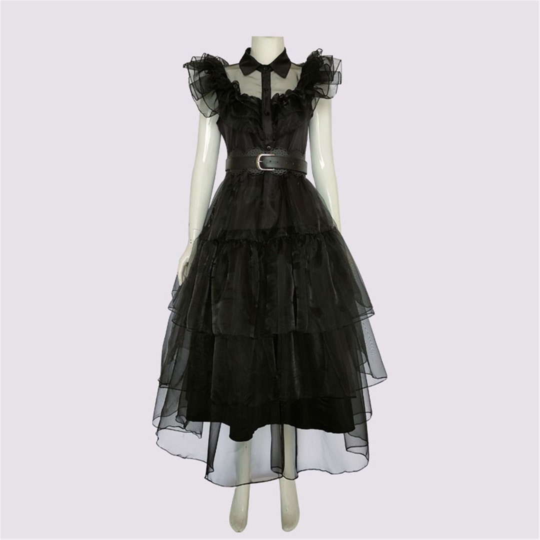 Wednesday Raven Dance Dress Black Full Dress Cosplay - Etsy