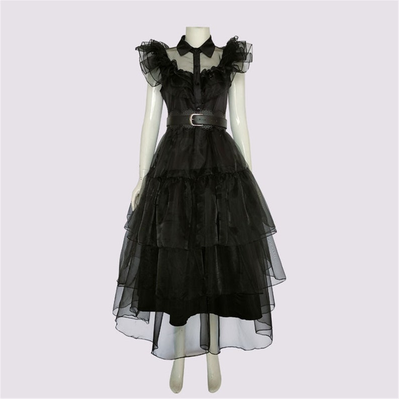 Wednesday Raven Dance Dress Black Full Dress Cosplay - Etsy