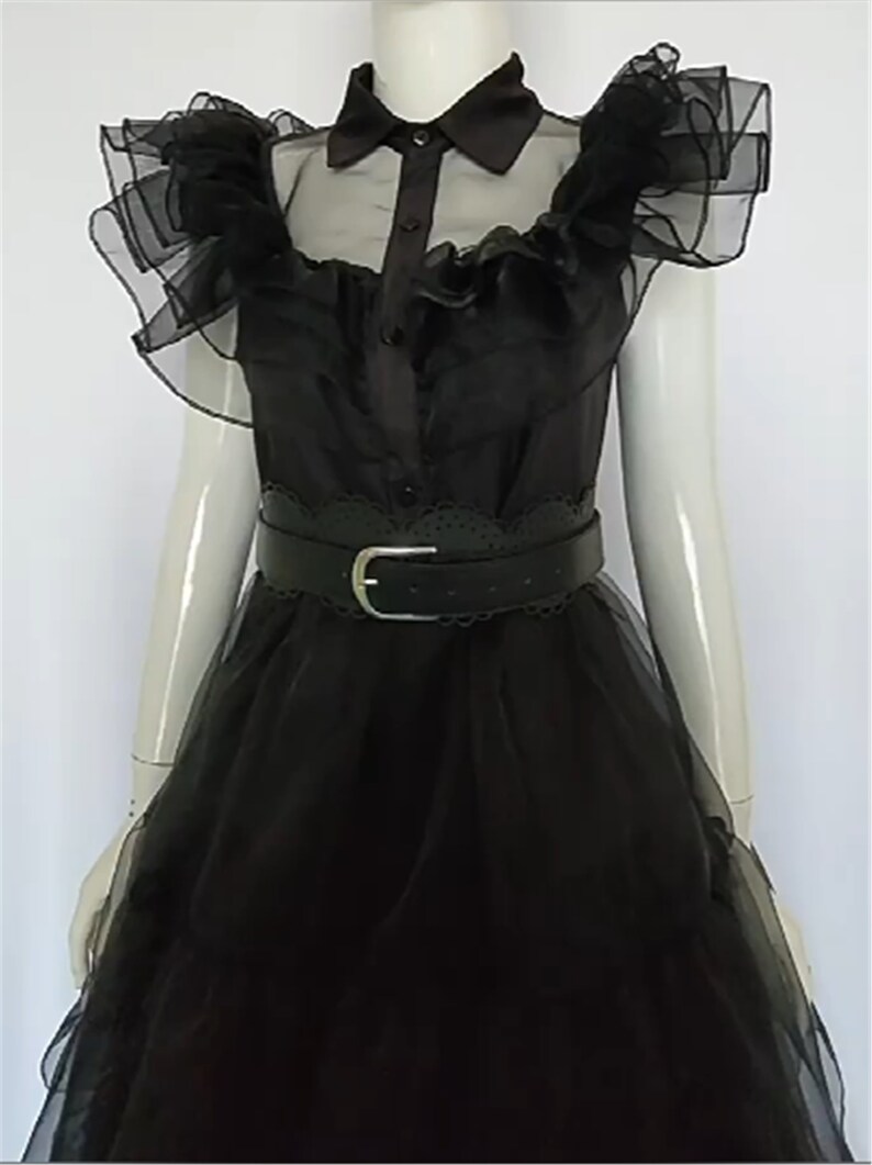 Wednesday Raven Dance Dress Black Full Dress Cosplay - Etsy