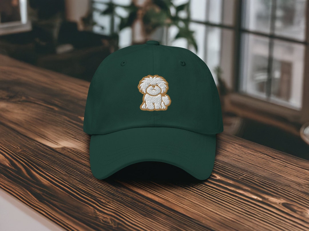 Shichon Embroidered Dad Hat, Shih Tzu Bichon Frise Mix Adjustable ...