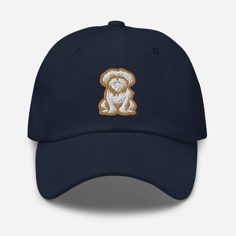 Shih Tzu Style: Embroidered Adjustable Dad Hat W/ Unique Dog Emblem ...