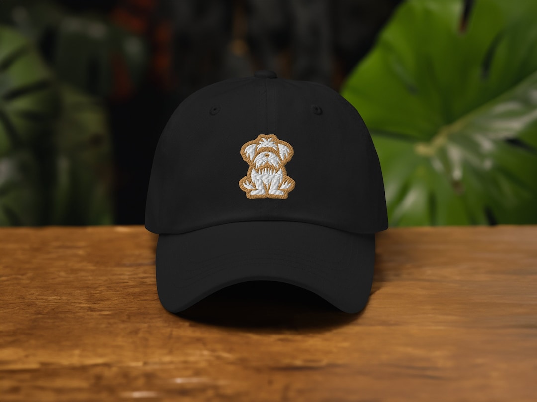 Shih-poo Dad Hat, Shih Poo Embroidered Baseball Cap, Shih Tzu Poodle ...