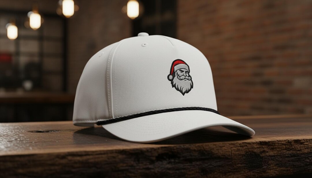 Santa Claus Classic Rope Cap, Christmas Adjustable Embroidered Baseball ...