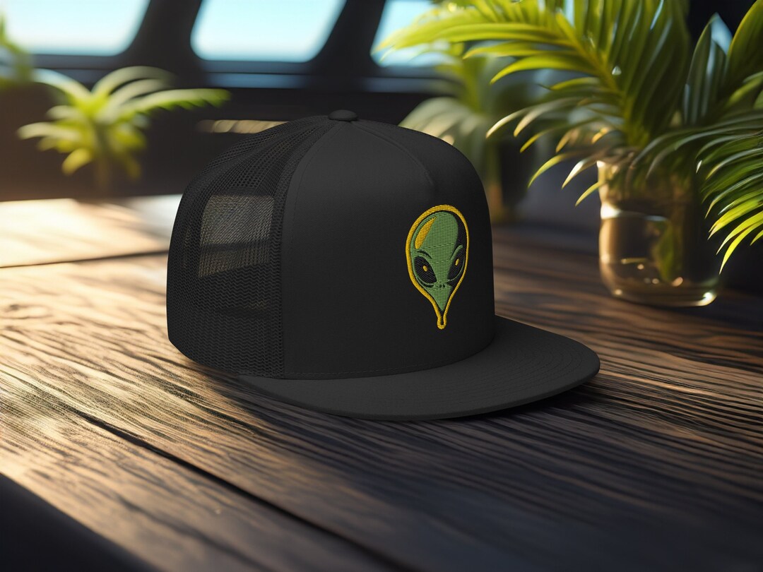 Alien Encounter Embroidered Trucker Hat, UFO Enthusiast Gift - Etsy