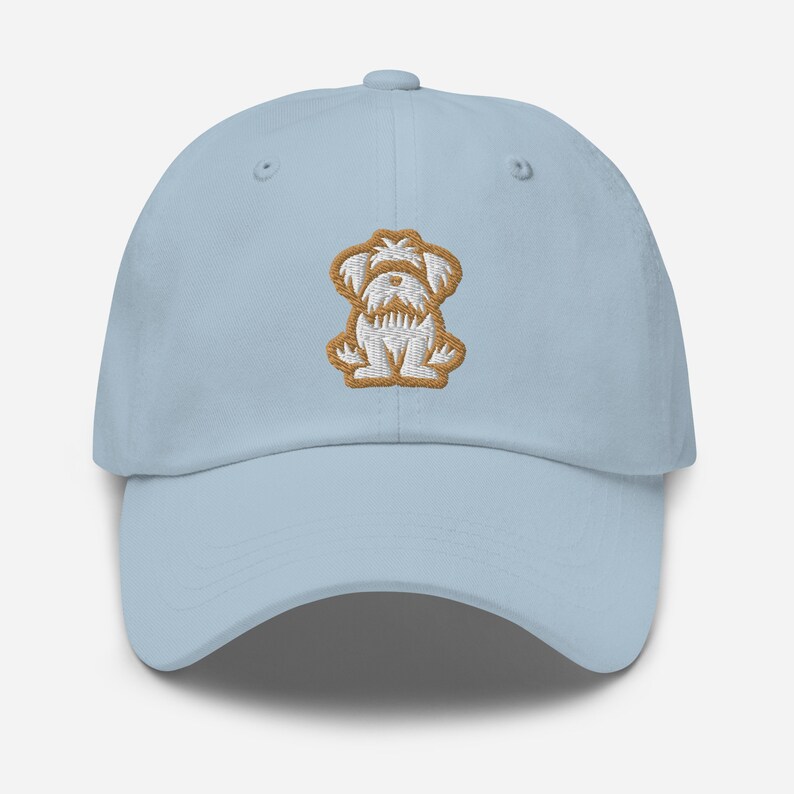 Shih-poo Dad Hat, Shih Poo Embroidered Baseball Cap, Shih Tzu Poodle ...