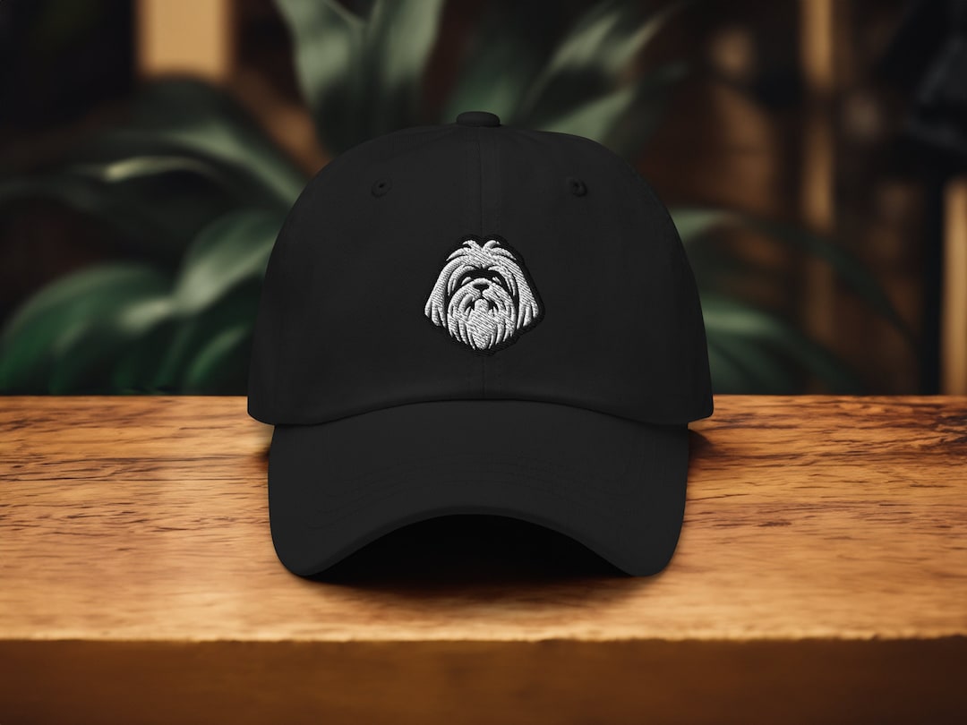 Shih Tzu Swagger: Embroidered Adjustable Shitzu Dad Hat W/ Unique Dog ...
