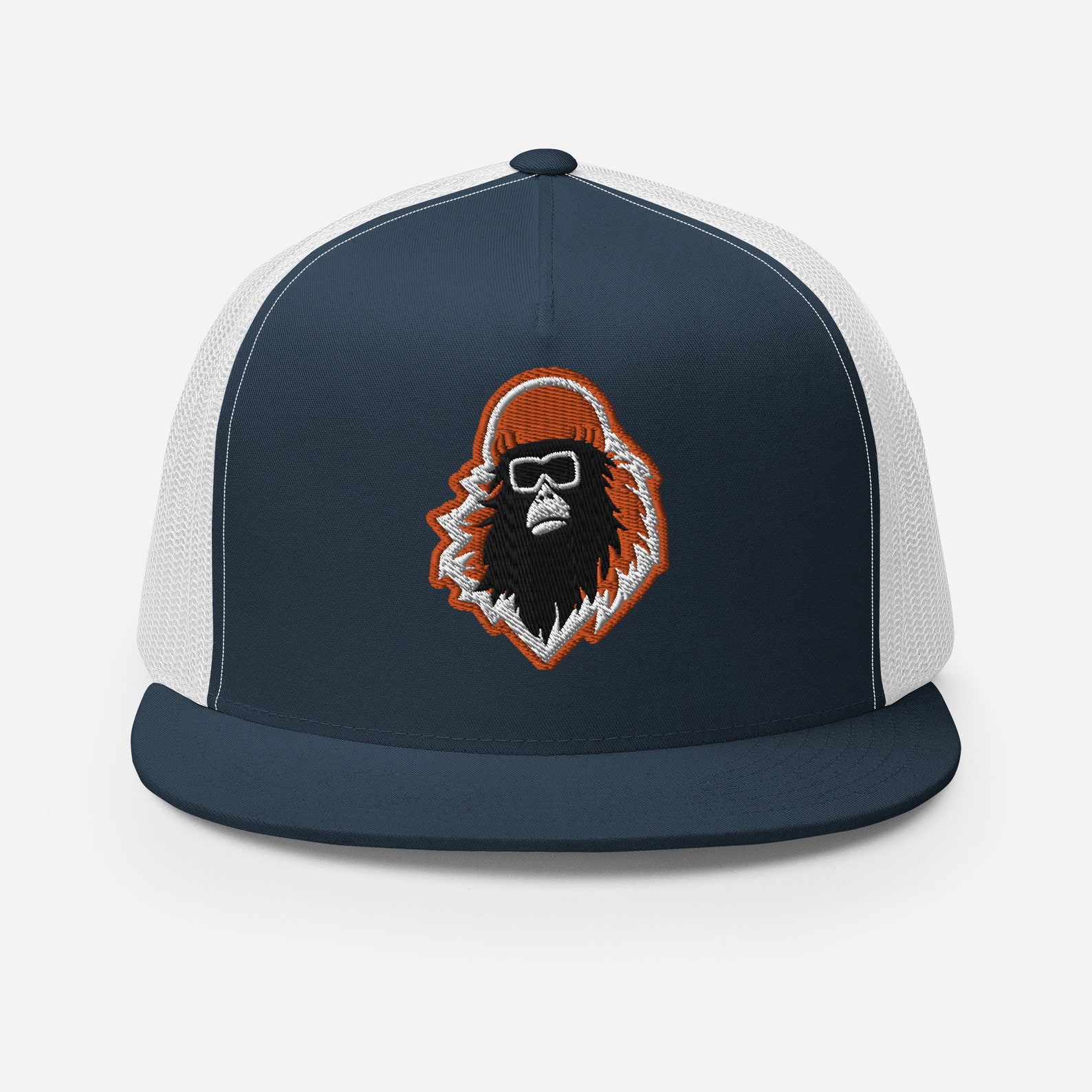 Sasquatch Swagger Trucker Cap, Embroidered Bigfoot Adjustable Flat Brim ...