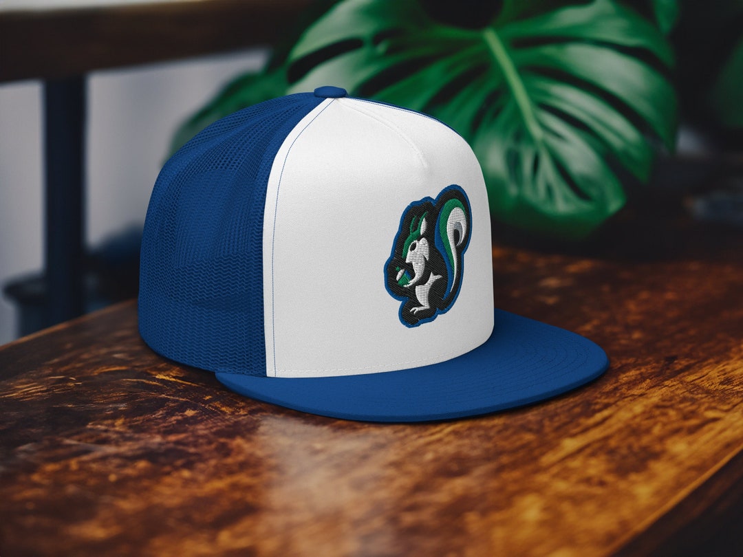 Raleigh Squirrel Trucker Hat, Oak City Embroidered Snapback Baseball ...
