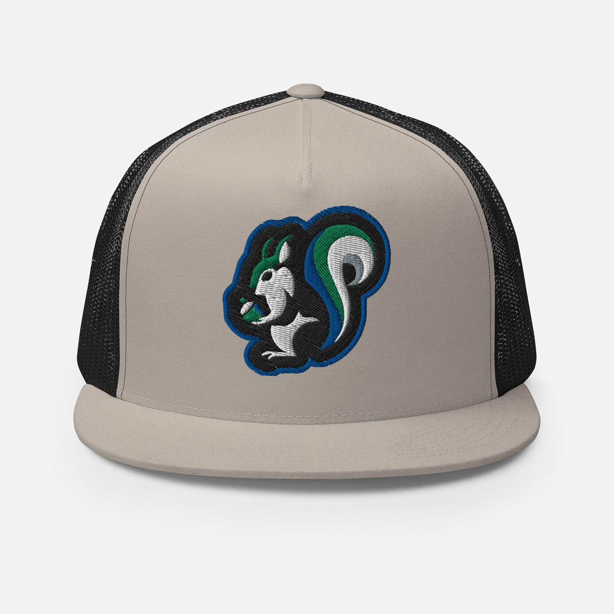 Raleigh Squirrel Trucker Hat, Oak City Embroidered Snapback Baseball ...